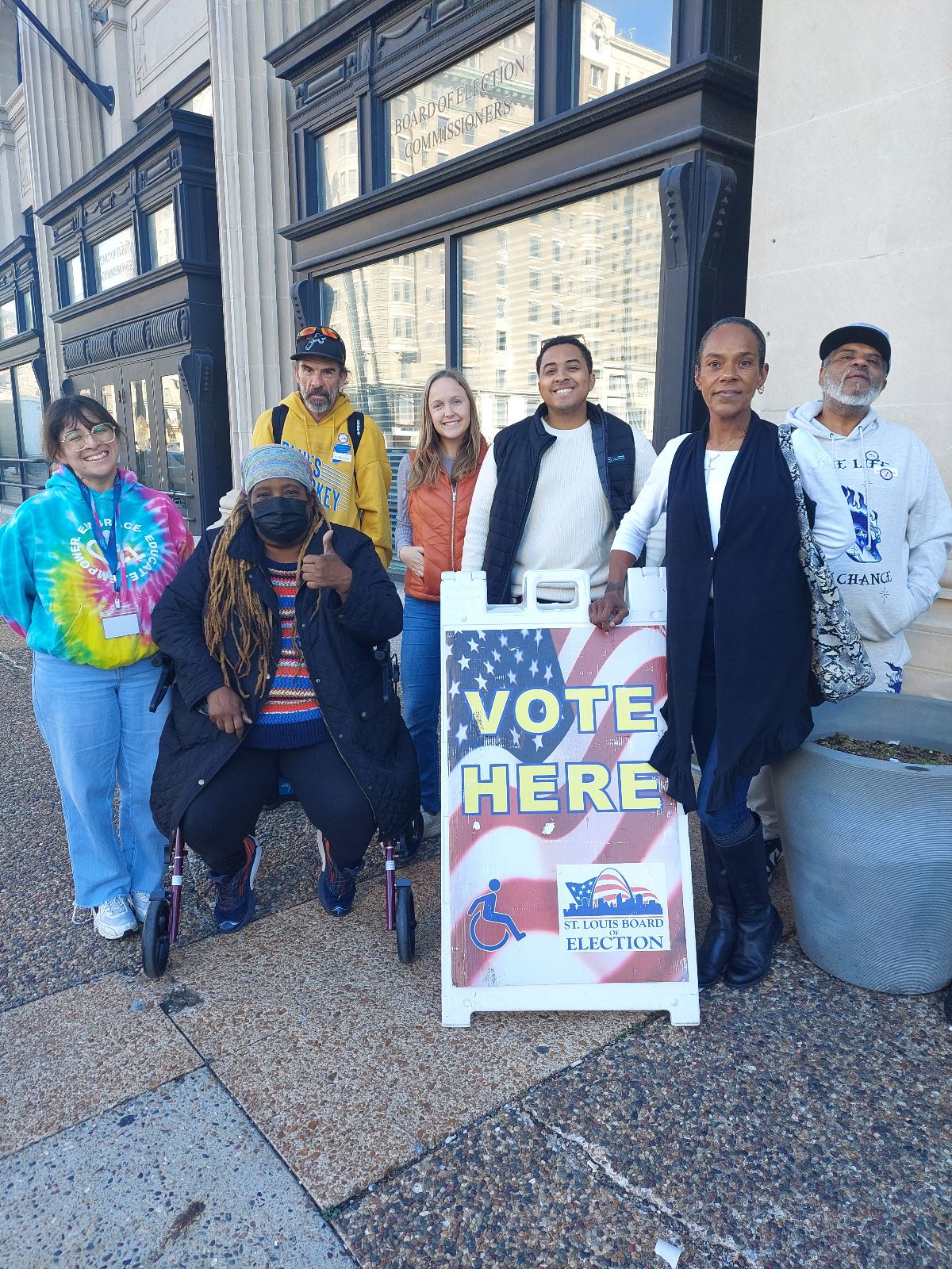 Magdala House Tenants Exercise Their Right to Vote - Magdala House